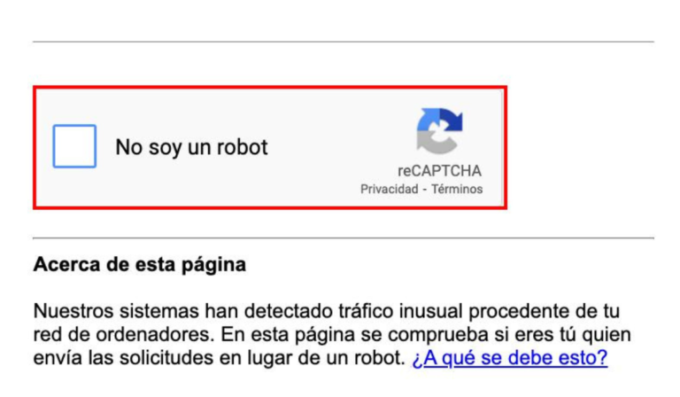 Cómo Solucionar El Problema Del Captcha "No Soy Un Robot"